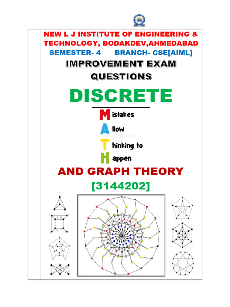 Solution of Improvement Exam Questions Discrete Math & Graph Theory | PDF