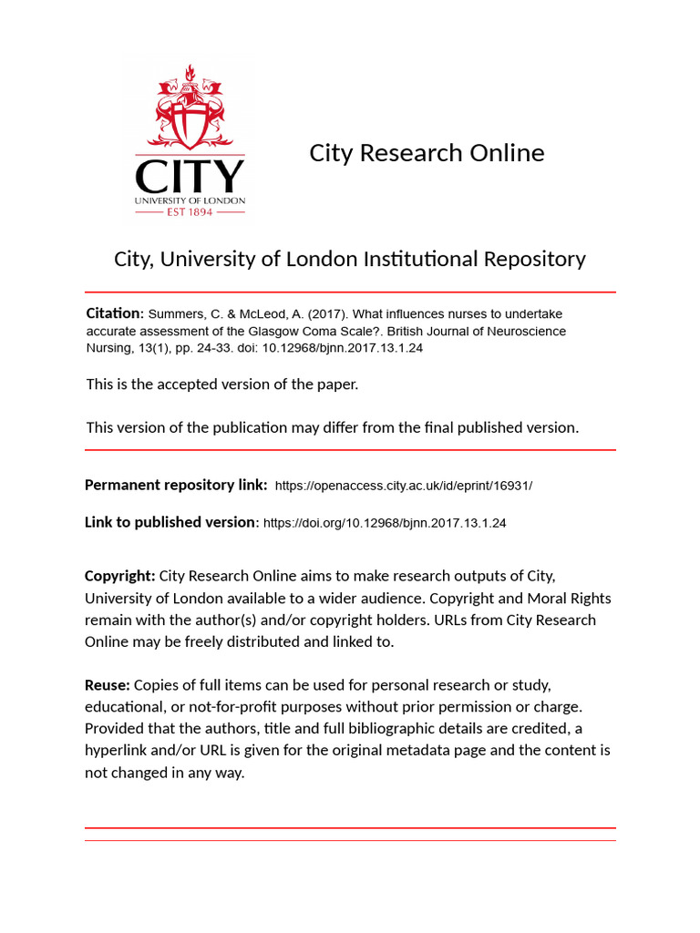 GCS assessment article | PDF
