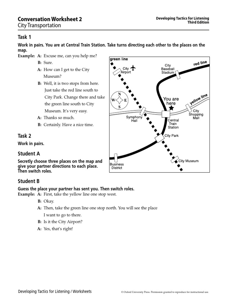 TFL_Worksheet_Developing_Conversation_Unit2 | PDF