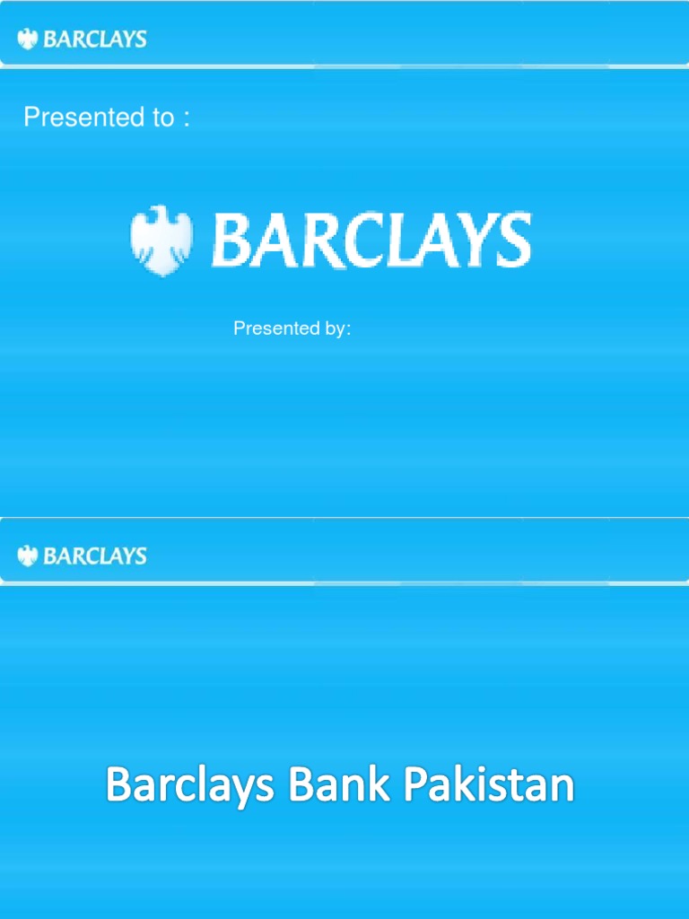 Presentation On Barclays Bank | PDF | Barclays | Banks