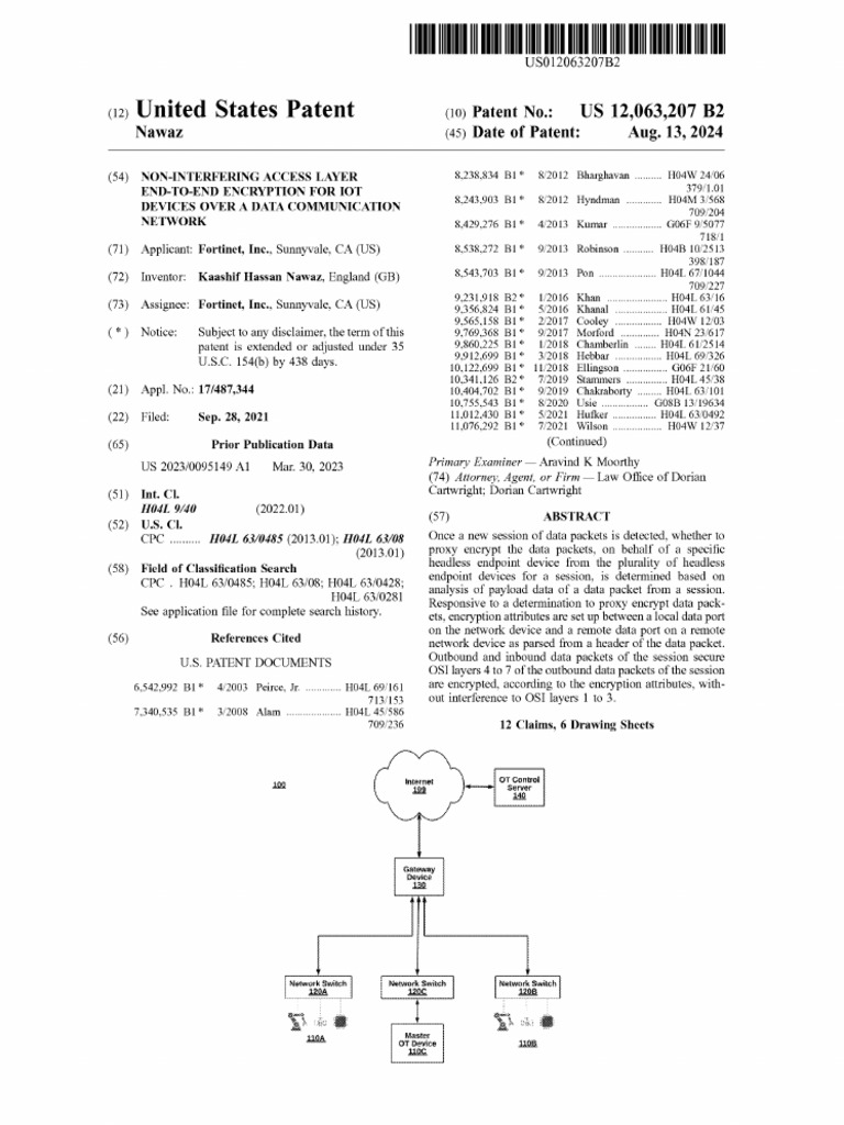 Non-Interfering Access Layer End-To-End Encryption For IOT Deivices | PDF