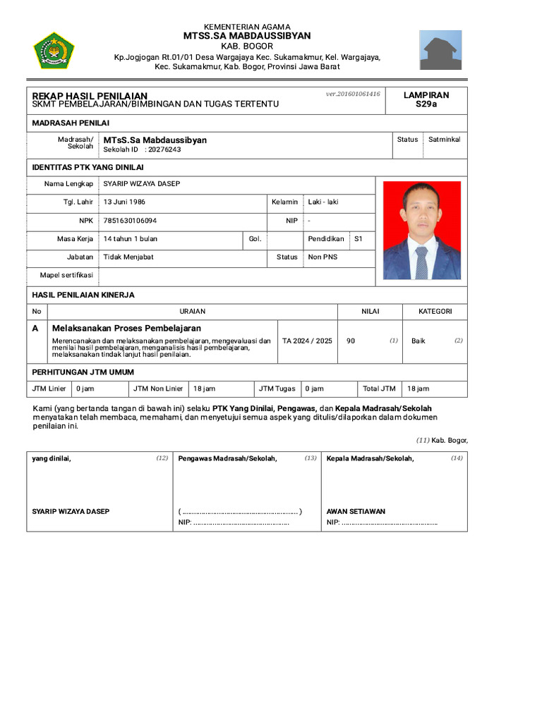 s29 A Dasep Lampiran | PDF