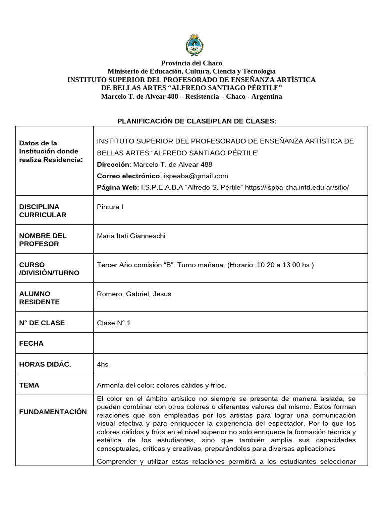planificacion para la microclase | PDF