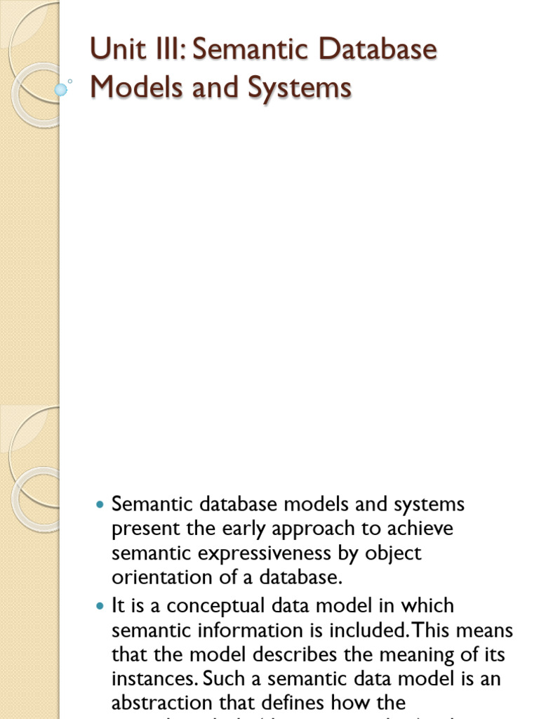 Object Oriented Database Management Unit Iii Pdf
