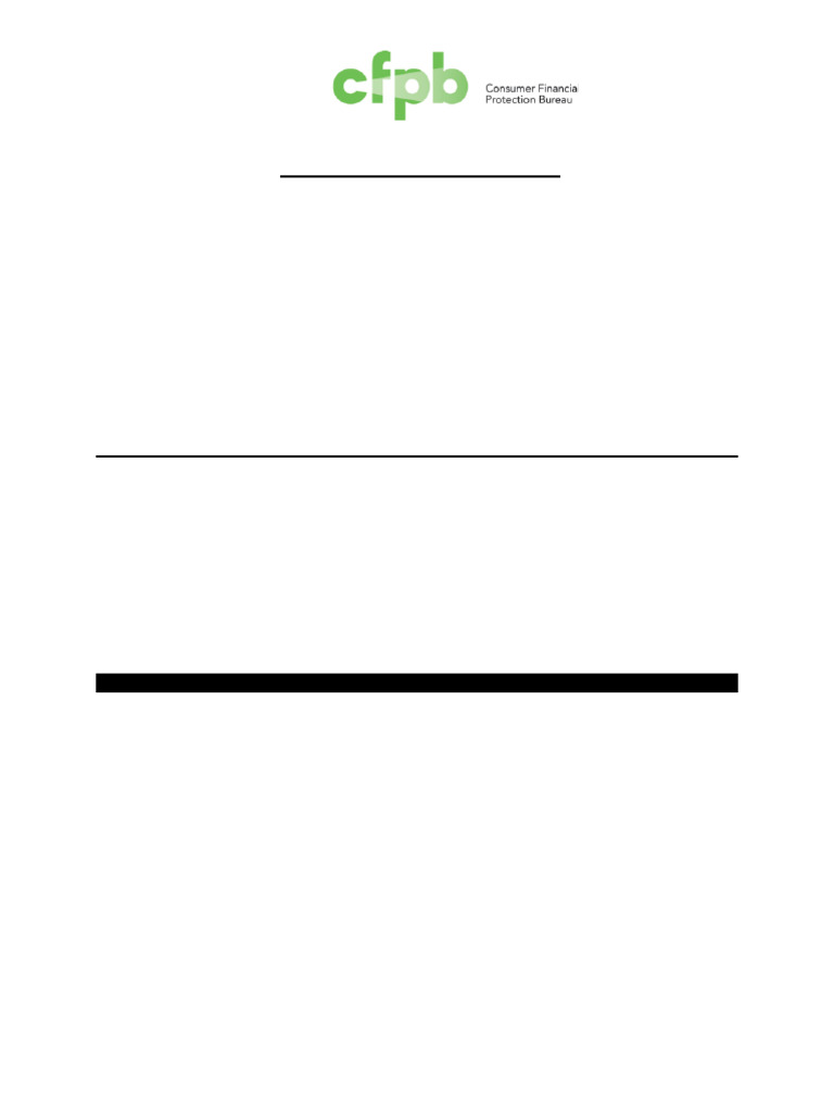 CFPB Examination-Report-Template | PDF | Consumer Financial Protection ...