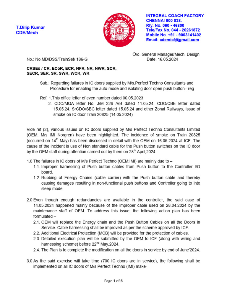 CAI IC door sensor working | PDF