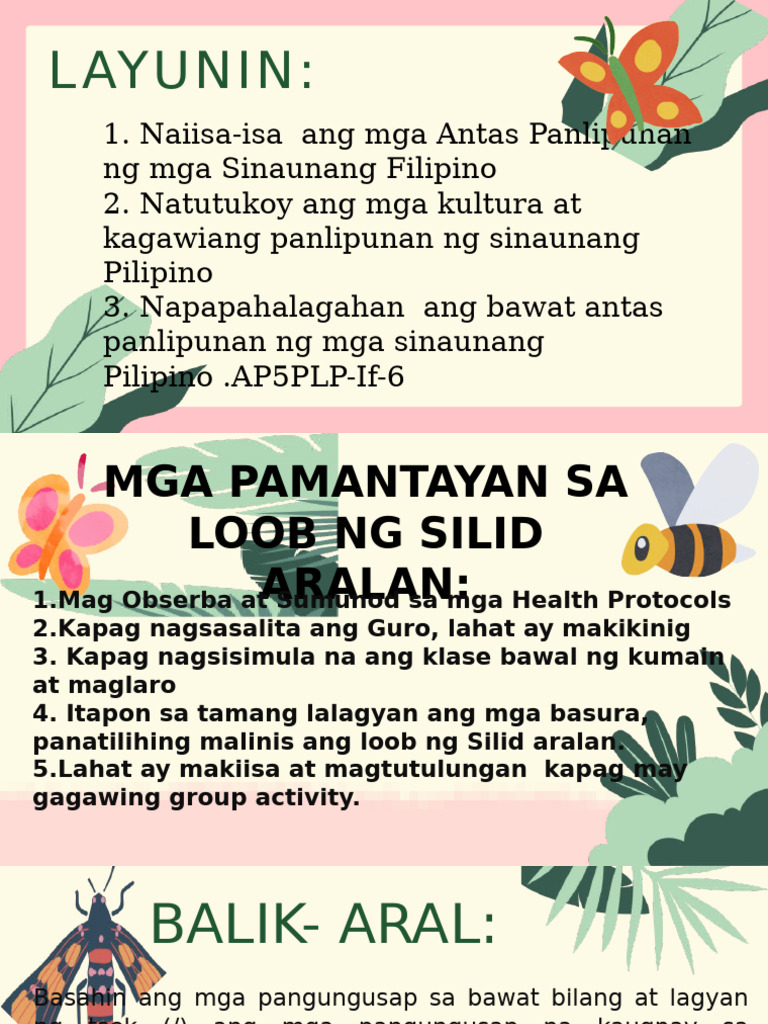 ARALING PANLIPUNAN 5 COT 1 PRESENTATION | PDF