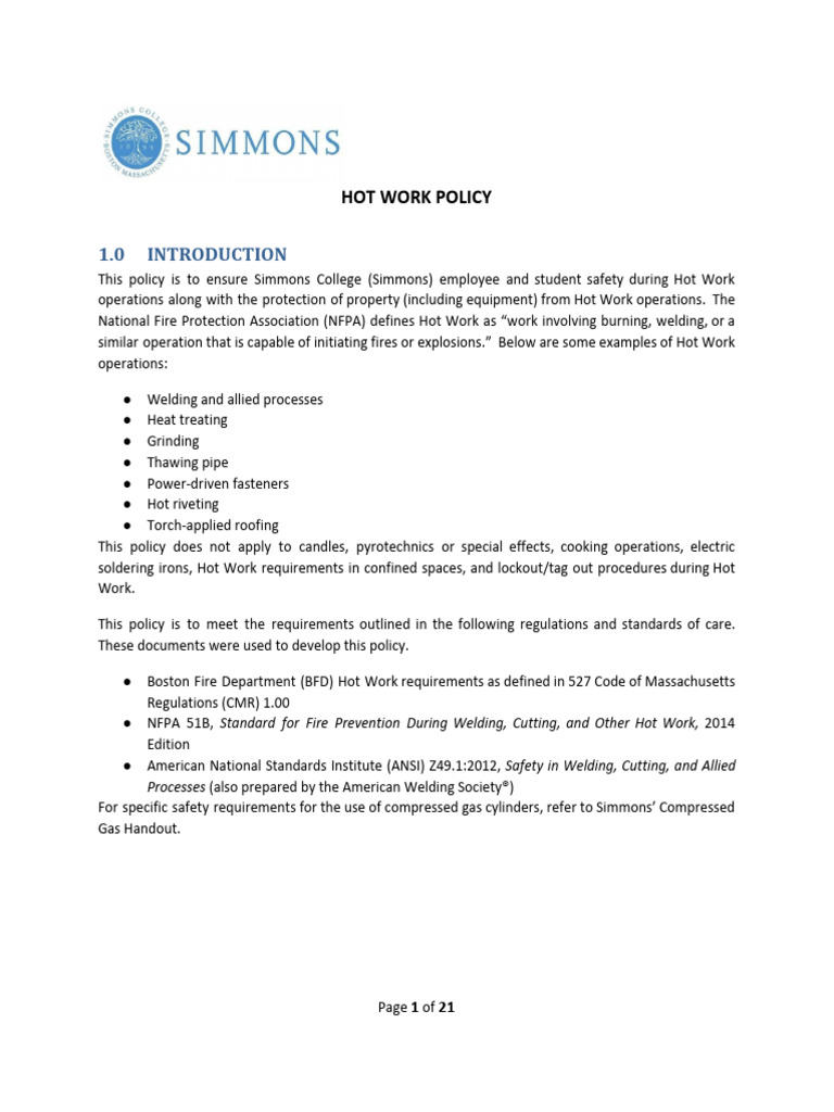 Hot-Work-Policy | PDF