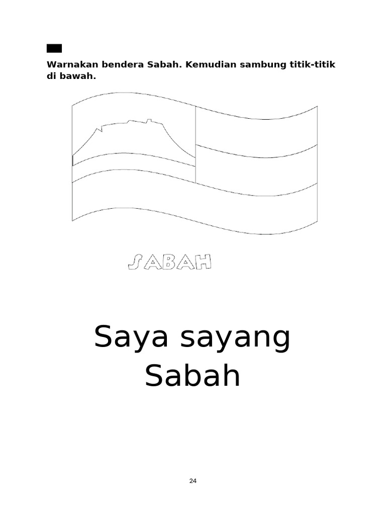 Lembaran Kerja 19 - Bendera Sabah | PDF