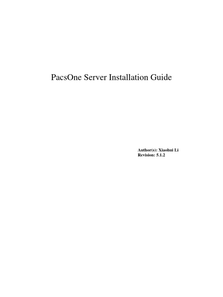 Install Pacs One | PDF | Php | Apache Http Server