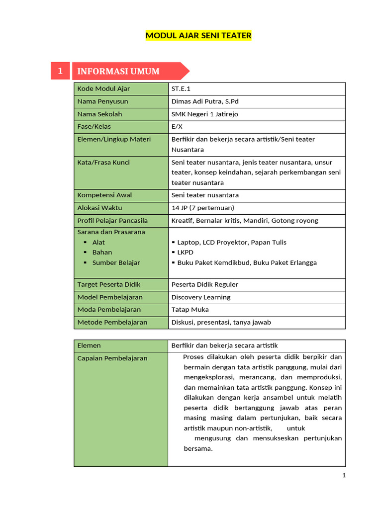 Modul Ajar Dimas | PDF