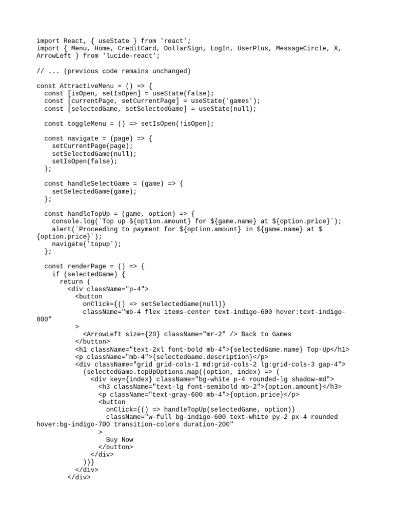 Dashboard Component - TSX | PDF