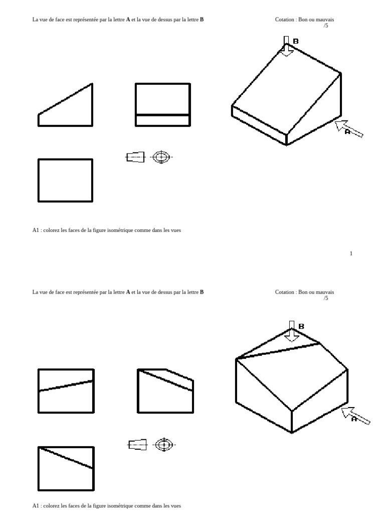Dessin Technique Exercices Progressifs | PDF