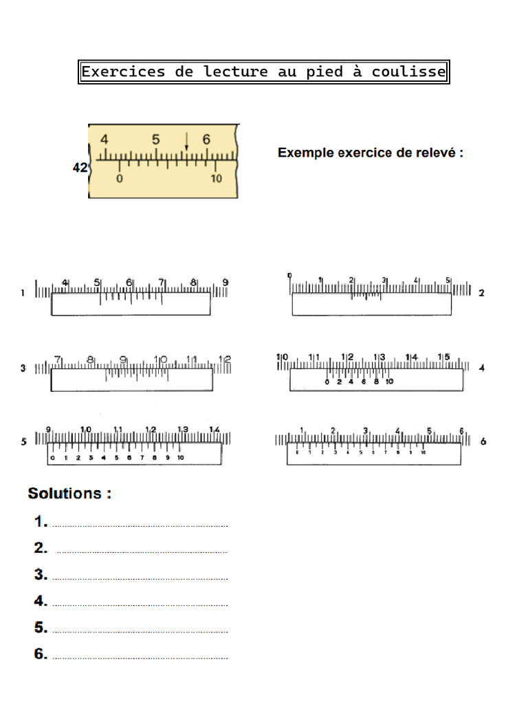 Exercices de Lecture Au Pied À Coulisse | PDF