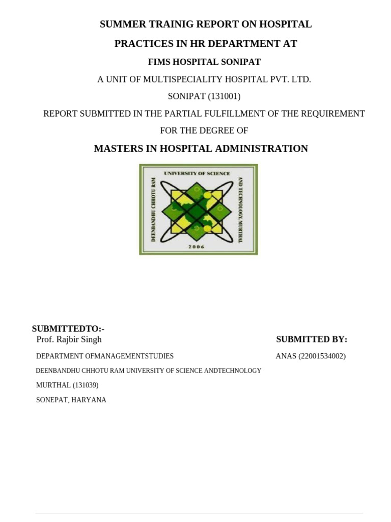 Fims Report | PDF
