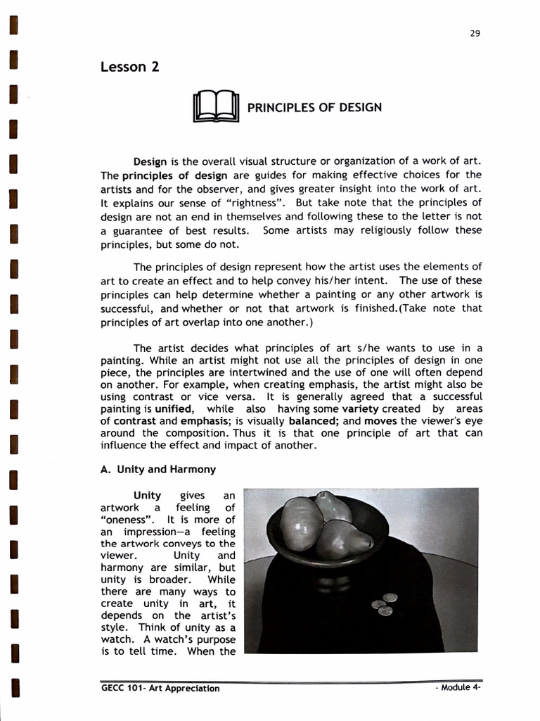 GECC-101-Module-4-Lesson-2 - Arts-Appreciation FINALS | PDF | Composition (Visual Arts) | Paintings