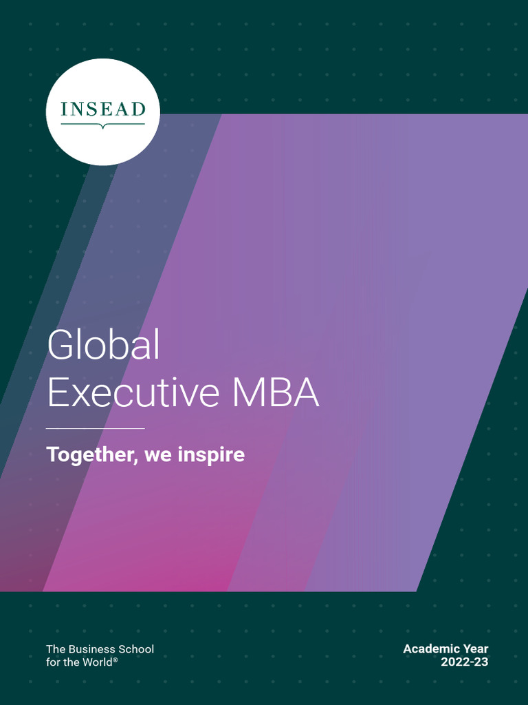 7170 INSEAD GEMBA Brochure (12pp) - WEB ART | PDF