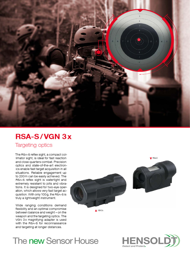 Technical Data Hensoldt RSA ReflexSight | PDF