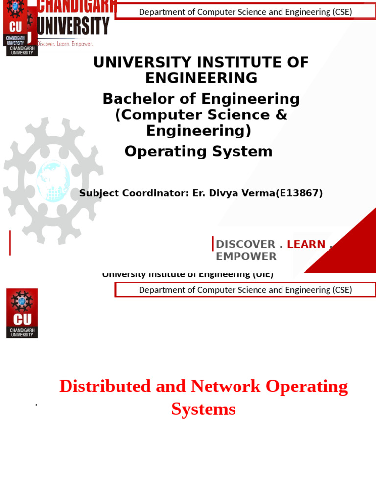 University Institute of Engineering Bachelor of Engineering (Computer ...