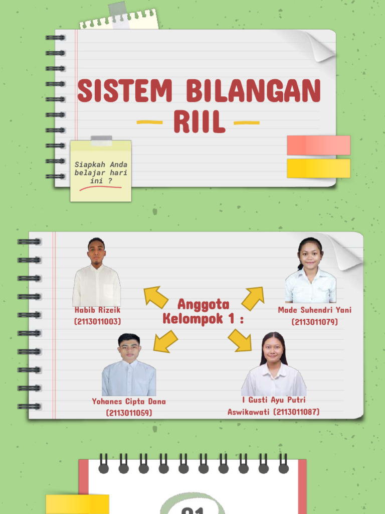 PPT ANALISIS REAL_BAB 1_KELOMPOK 1_2A | PDF