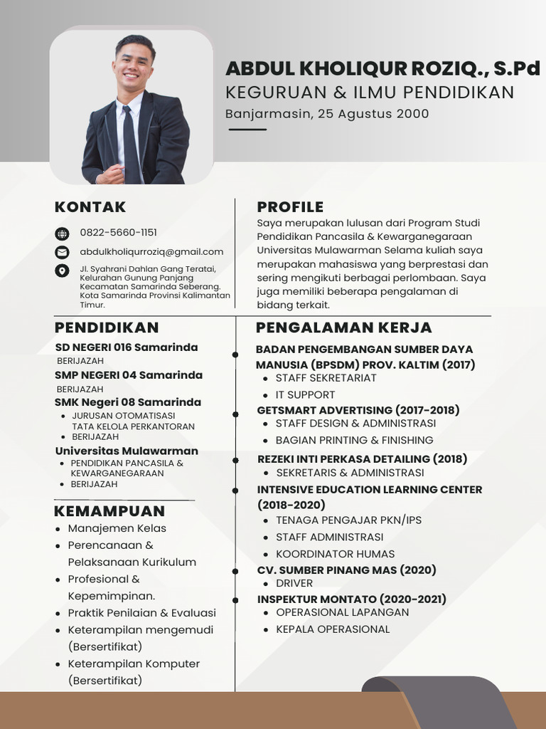 CV Roziq | PDF
