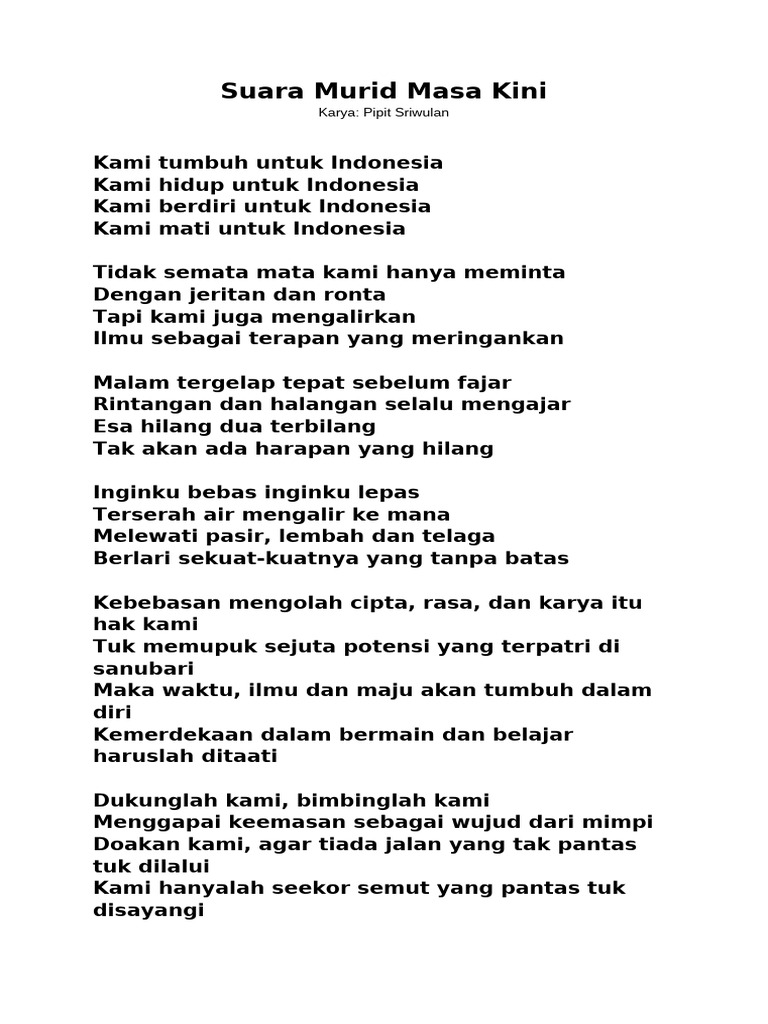 Suara Murid Masa Kini | PDF