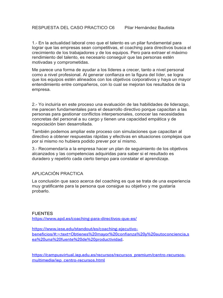 Caso Practico C6 | PDF