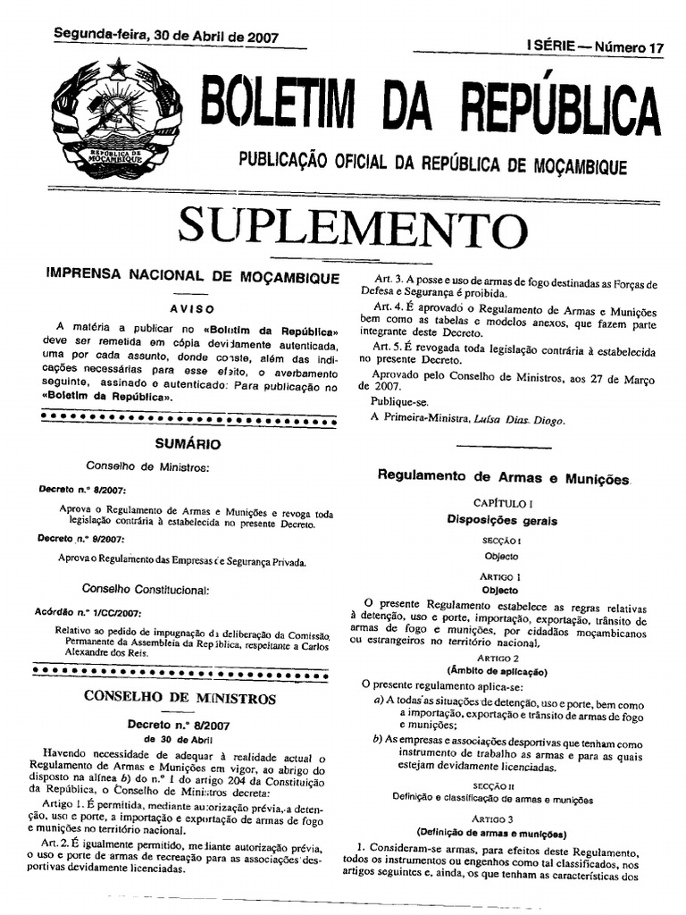 Decreto 9 2007 | PDF