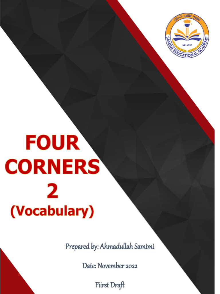 Four Corners Two Vocabulary First Draft | PDF