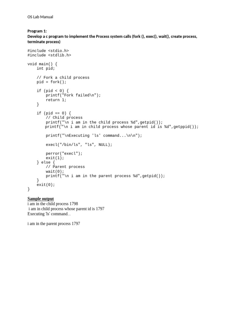 Os Programs | PDF Os Programs | PDF