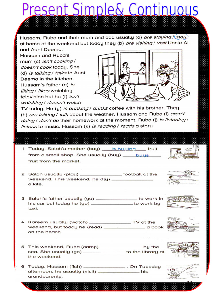 Present Simple Continuous | PDF