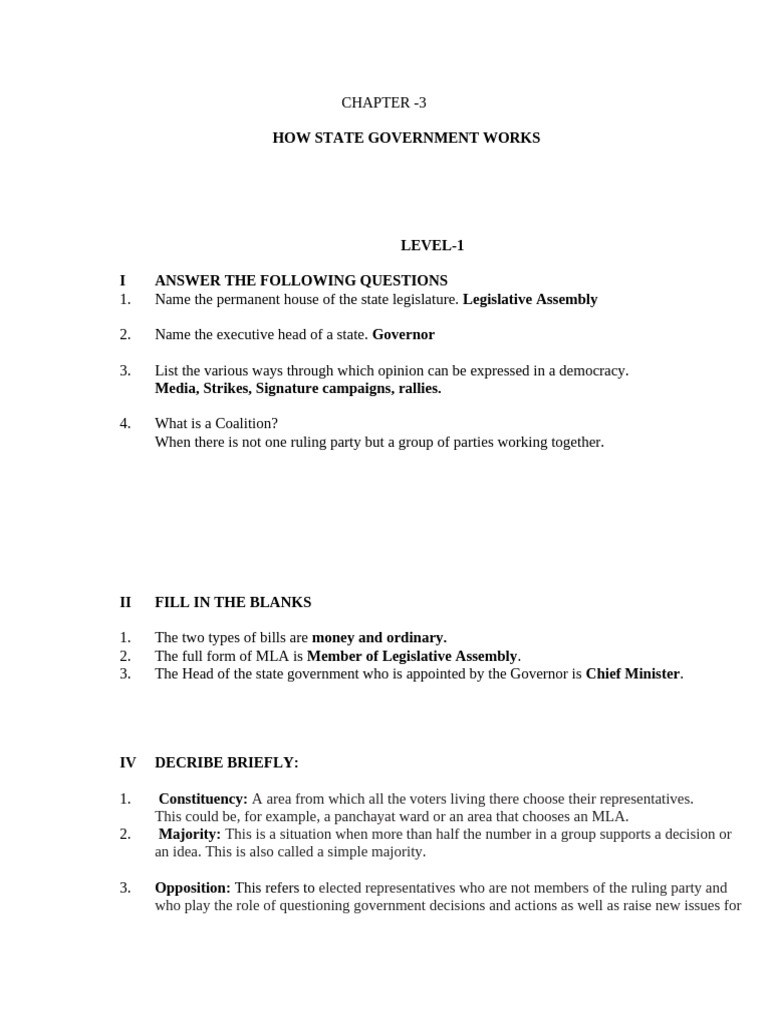 7+CIV Ch 3+How+the+State+Government+Works | PDF
