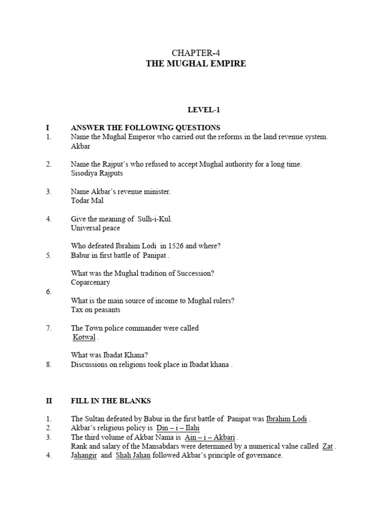 3 +the+Mughal+Empire | PDF