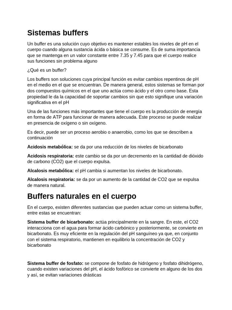 Sistemas Buffers | PDF