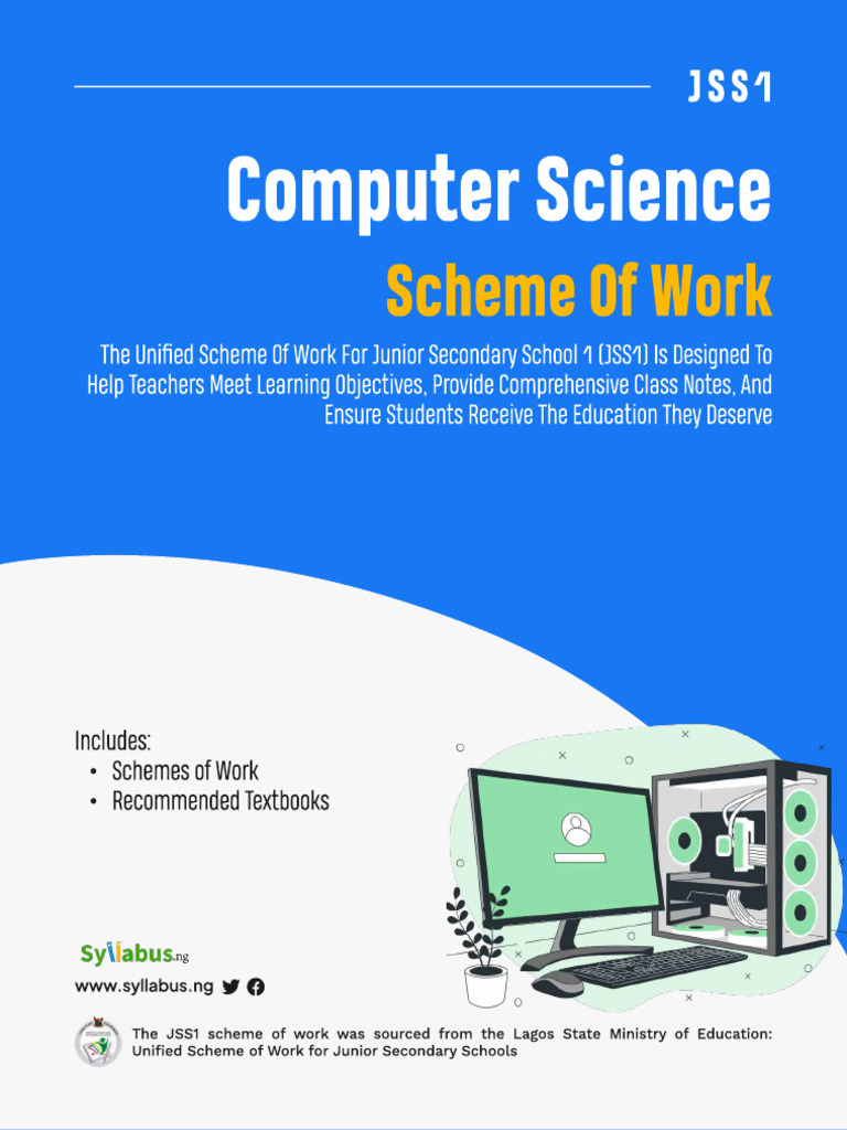 JSS1 Computer Studies Scheme of Work | PDF | Computer Keyboard | Central Processing Unit