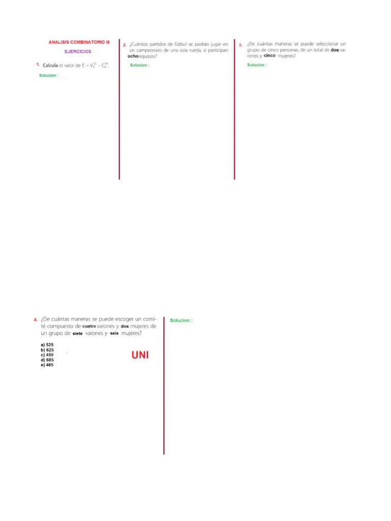 Analisis Combinatorio Iii | PDF