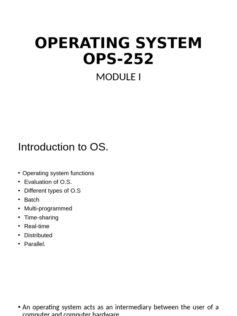 os module 1 | PDF