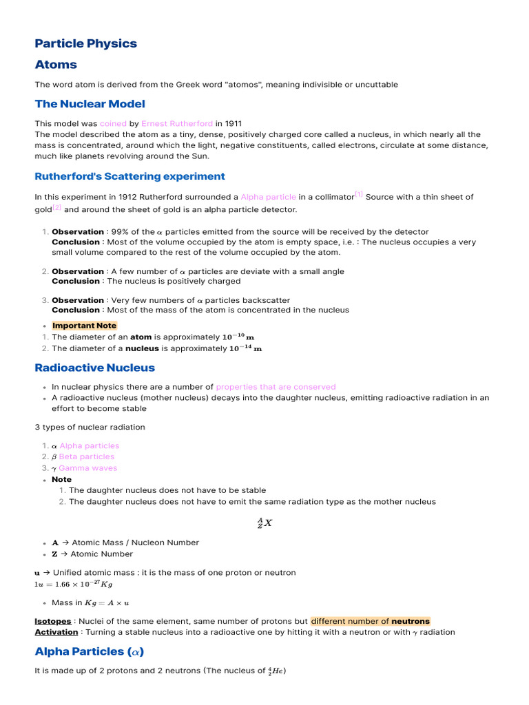 Particle Physics | PDF