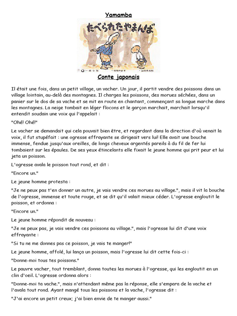 Yamamba Conte Japonais | PDF