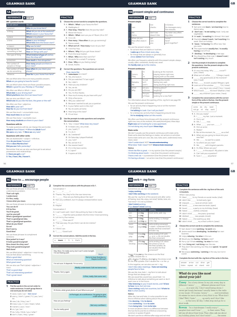 SO3 A2P SB Grammar Bank | PDF