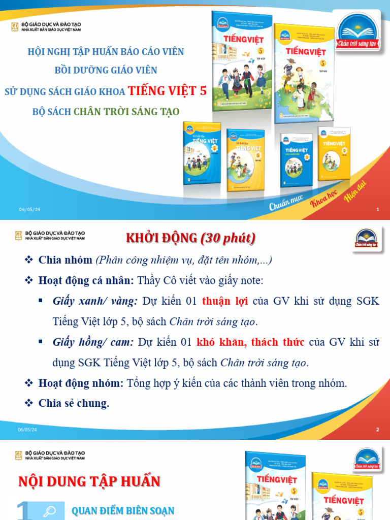 Slide Tap Huan Tieng Viet 5 - CTST | PDF