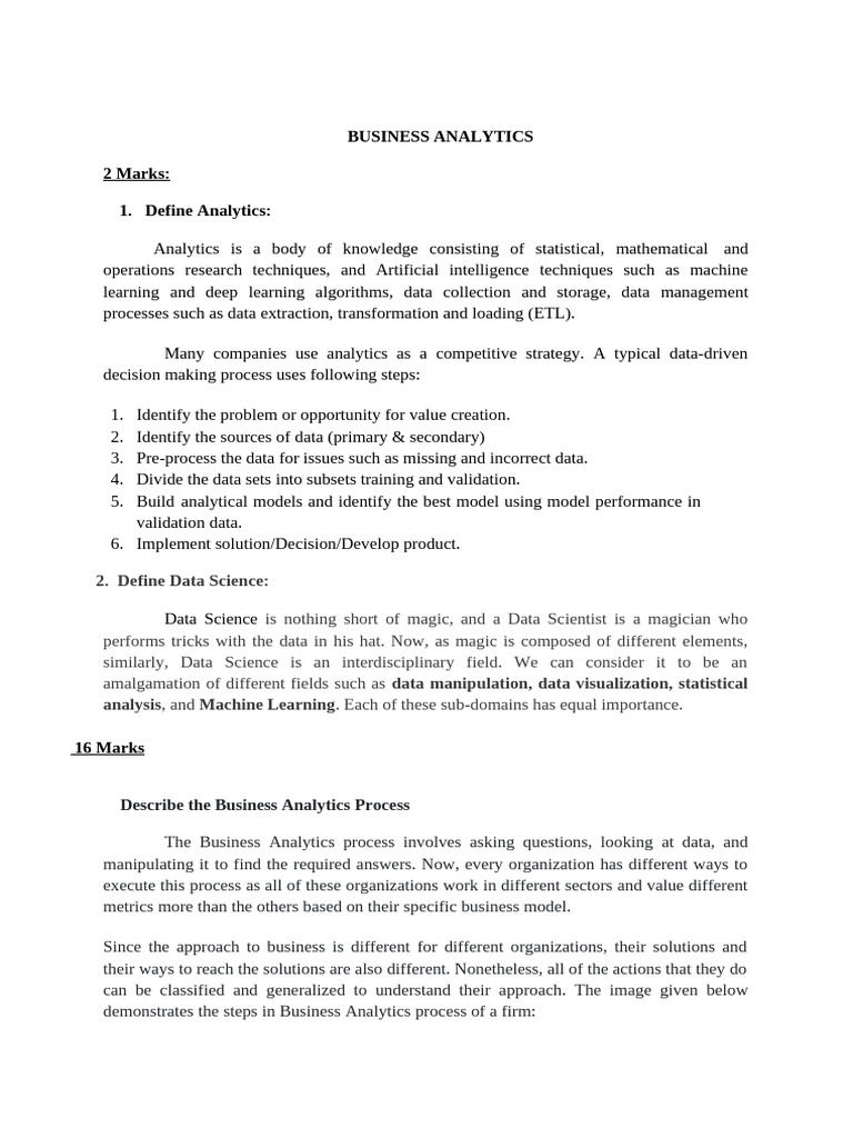 DPT - 1 Question Paper -BA | PDF