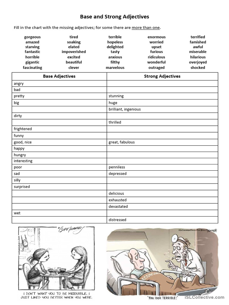 Base and Strong Adjectives | PDF