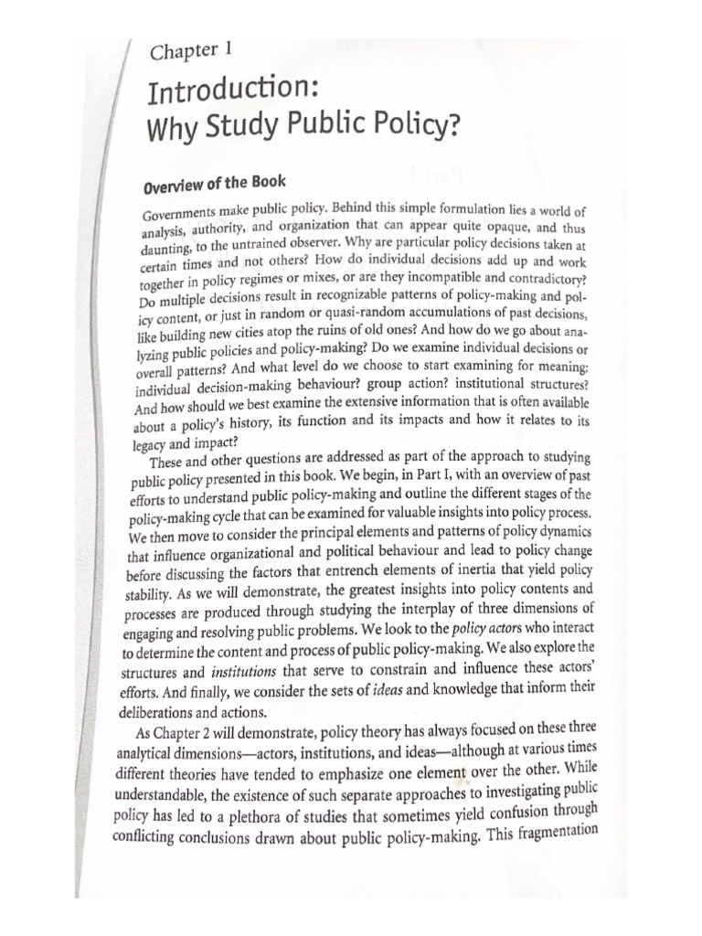 Studying Public Policy Policy Cycles and Policy Subsystems Chapter 1 Why Study Public Policy | PDF