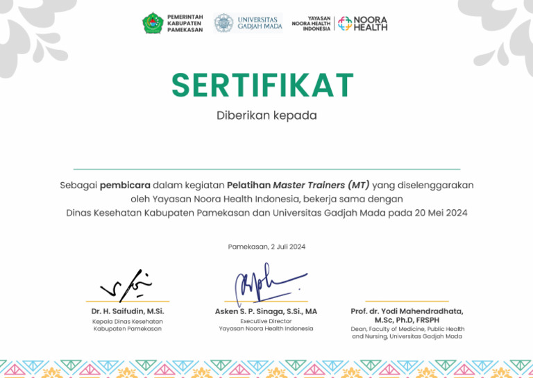 CCP Certificate-UGM | PDF