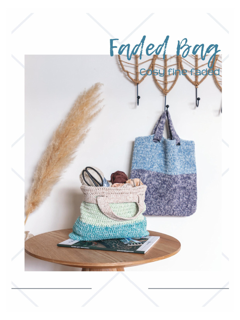 Beach Faded Bag Crochet | PDF