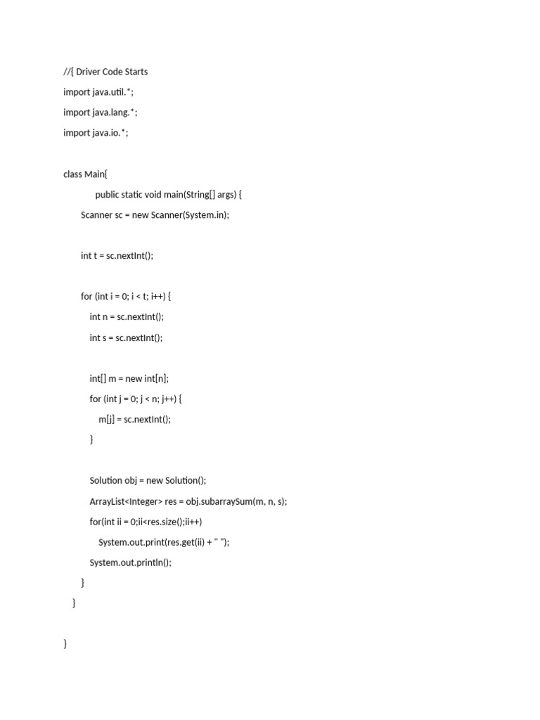 Driver Code Starts | PDF