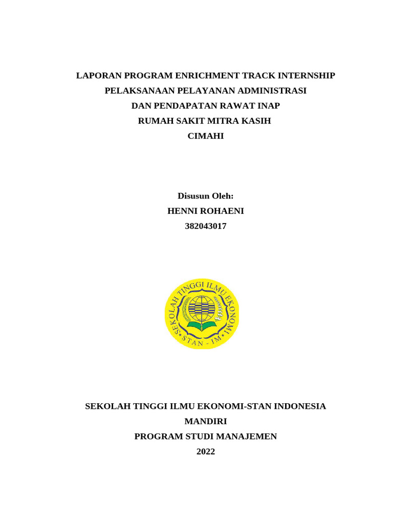 Laporan Akhir Track Internship | PDF