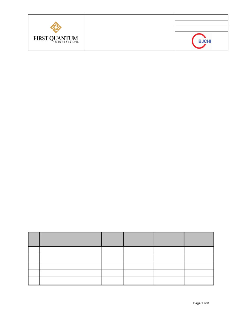 Bjc-Panama-006 Inspection and Test Plan For Piping.1 | PDF