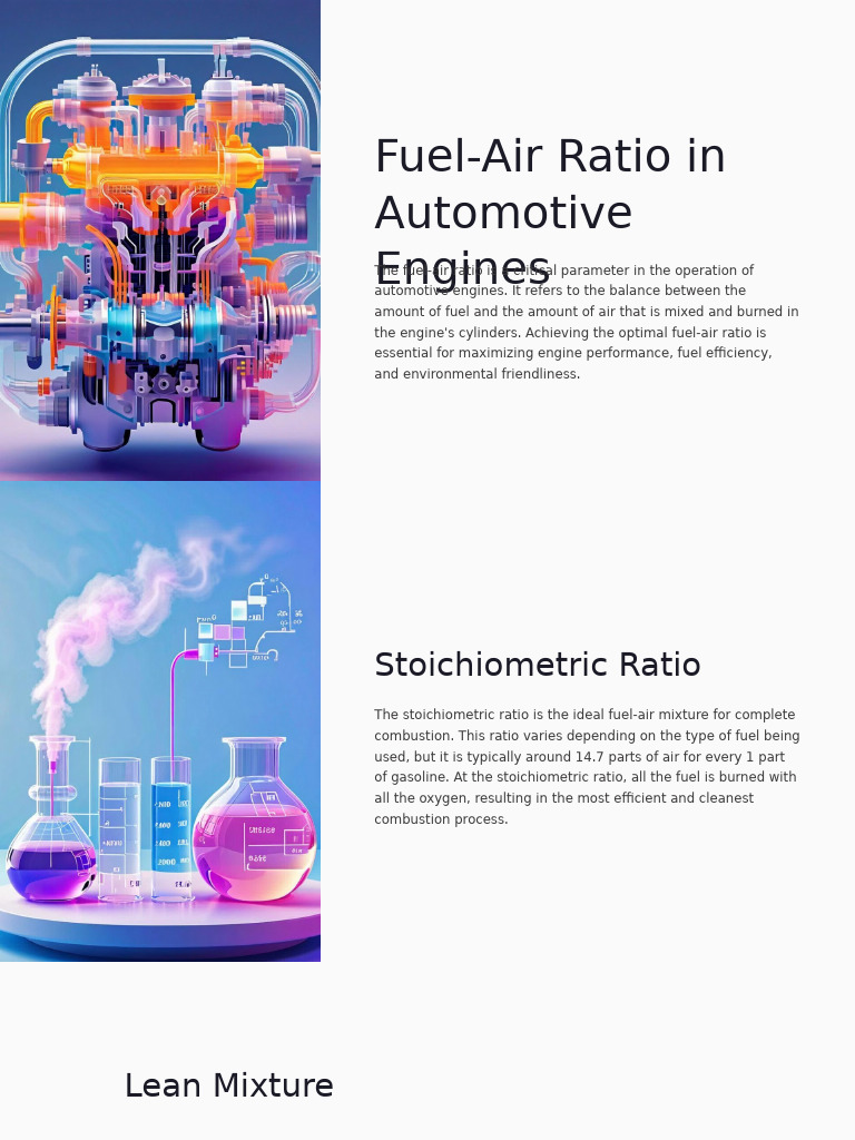 Fuel Air Ratio in Automotive Engines | PDF